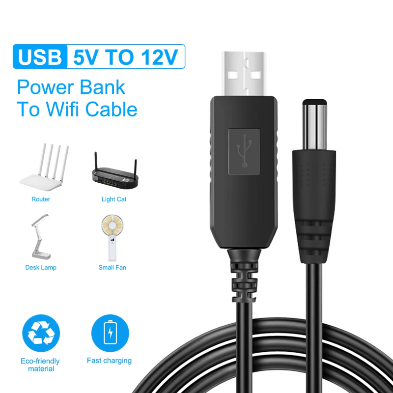 Câble USB DC 5V & 12V